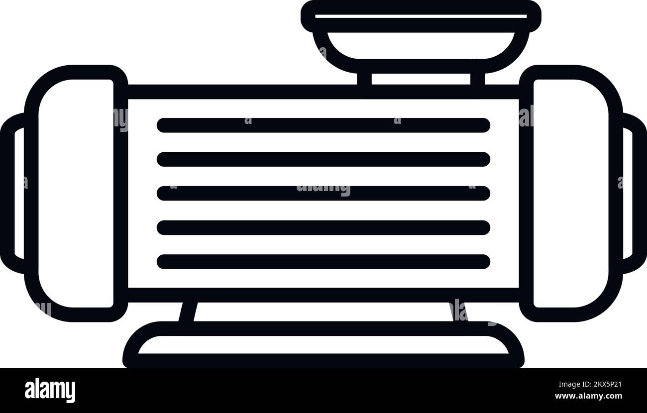 Pump compressor icon outline vector. Air machine. Industrial tool Stock ...