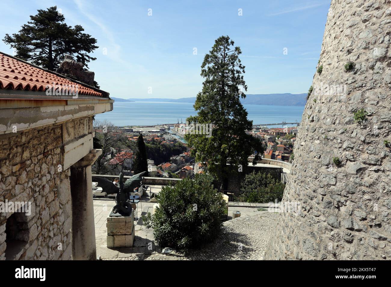 15.04.2018., Rijeka, Croatia - Trsat Castle stands on the site of an ...