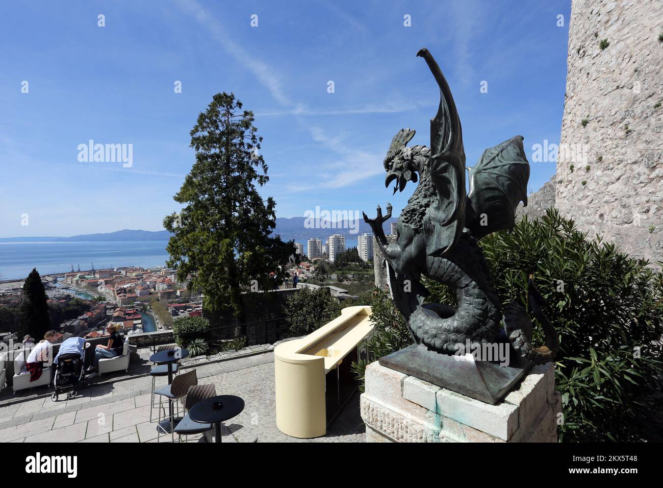 15.04.2018., Rijeka, Croatia - Trsat Castle stands on the site of an ...