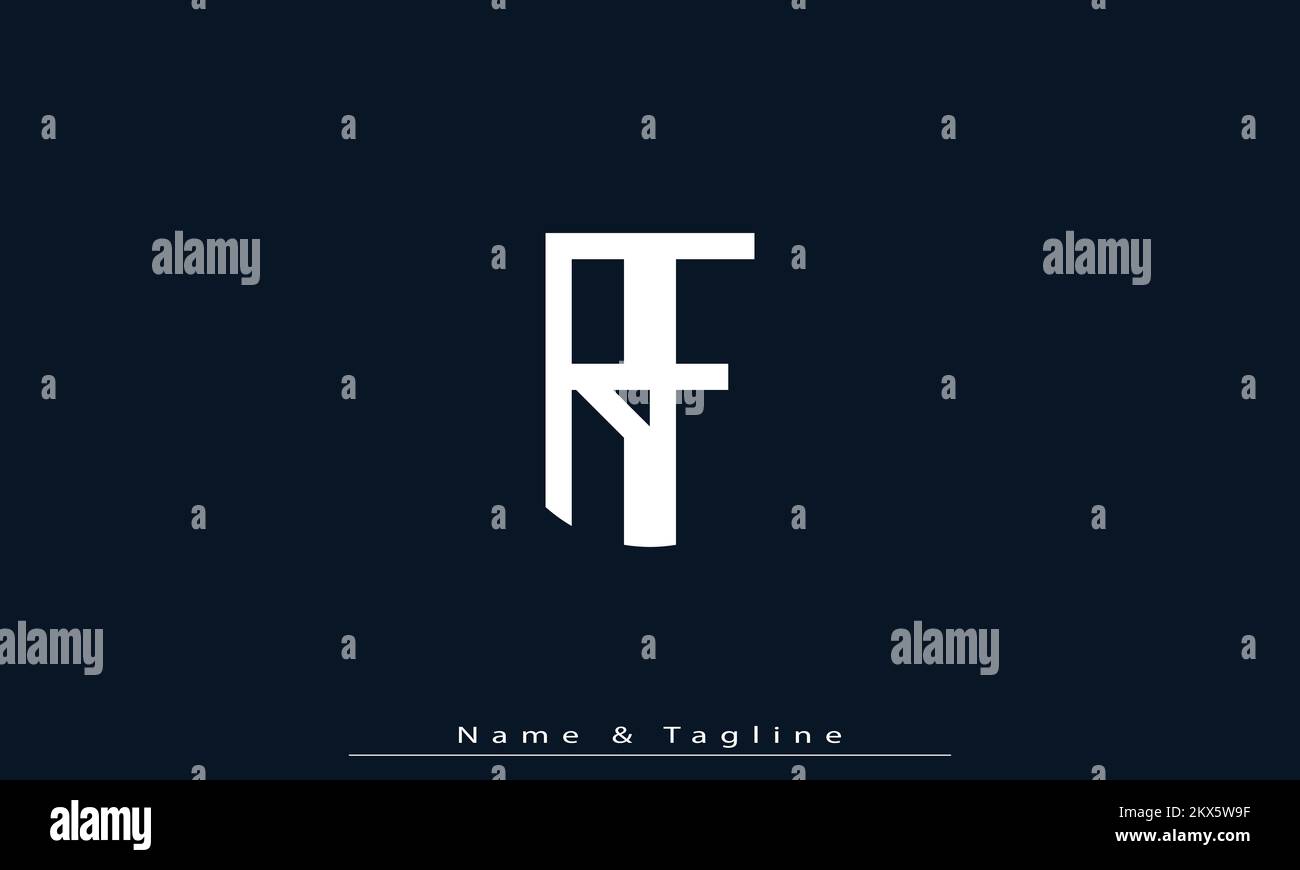 Alphabet letters Initials Monogram logo RF , FR Stock Vector Image ...