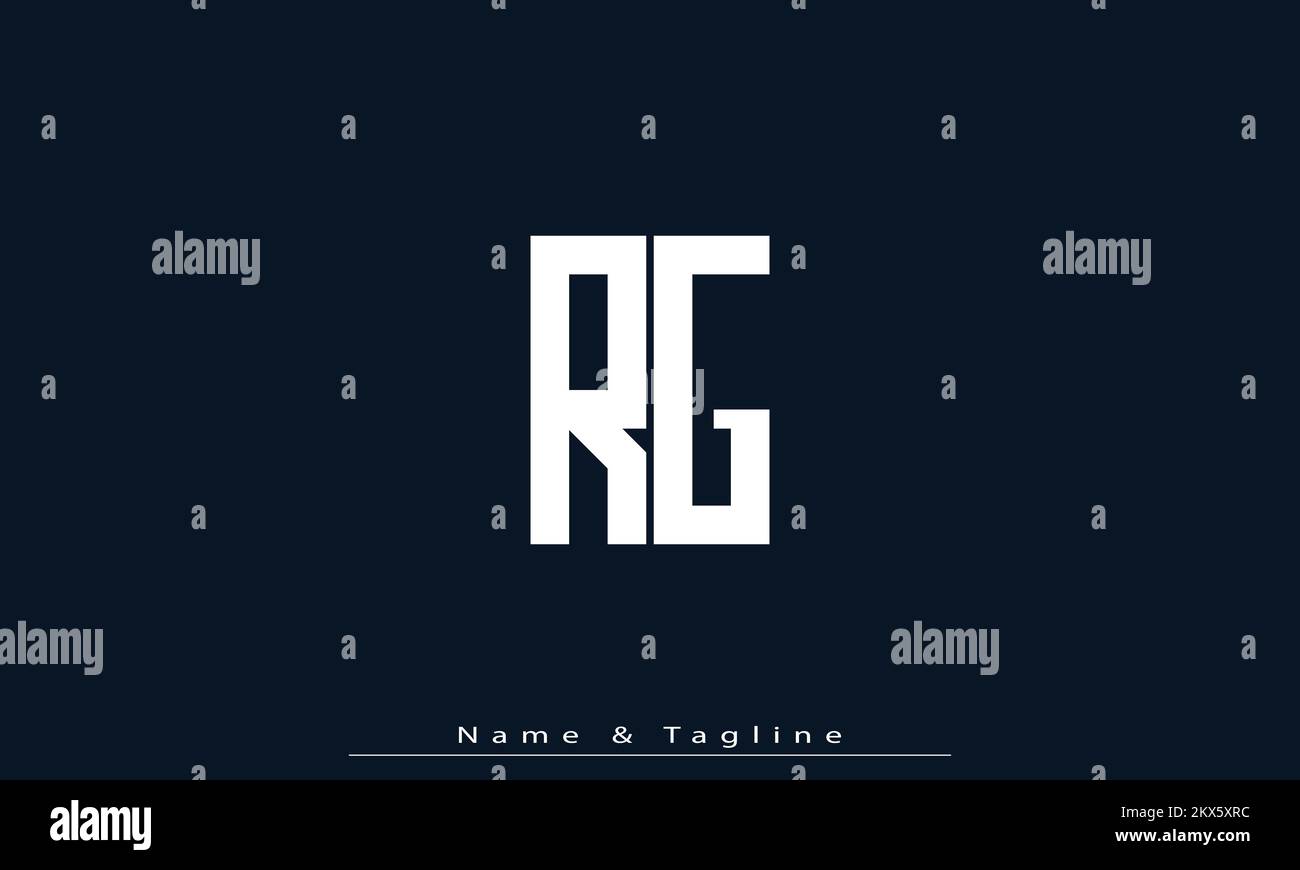 Alphabet letters Initials Monogram logo RG , GR Stock Vector Image ...
