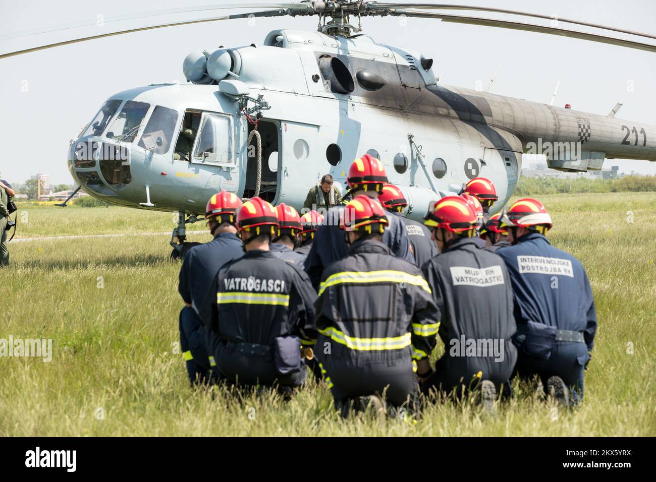 26.04.2018., Osijek - Exercise of the descent from the helicopter of ...