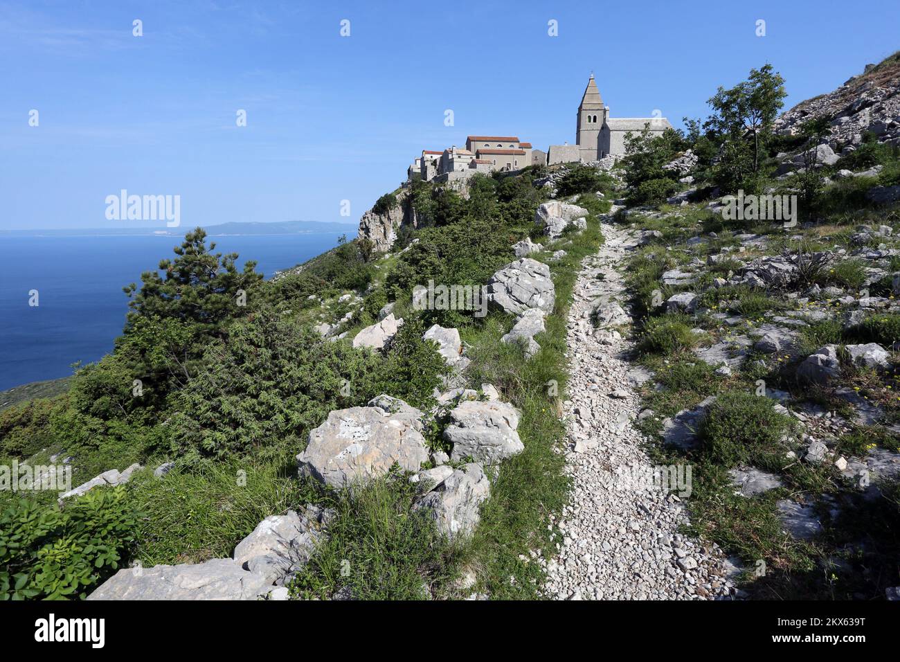 07.05.2018., Lubenice - The village of Lubenice on the island of Cres ...