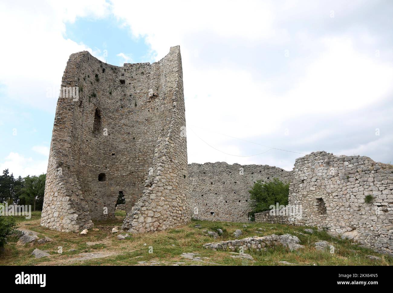13.05.2018., Drnis , Croatia - The fortress Gradina is located in Drnis ...