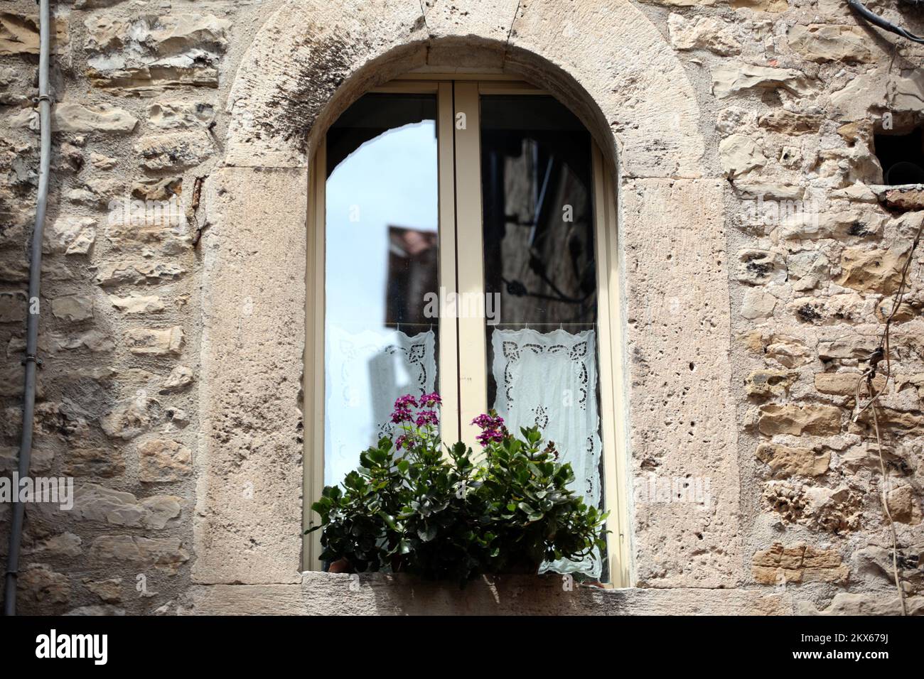 21.05.2018., Split - Windows and balconies in the old part of town ...