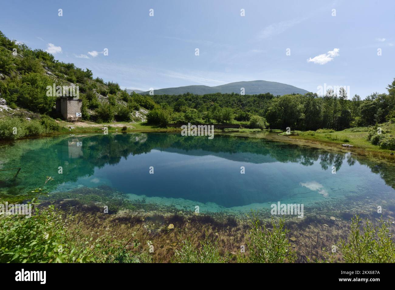 24.05.2018., Civljane, Croatia - Cetina is a river in southern Croatia ...