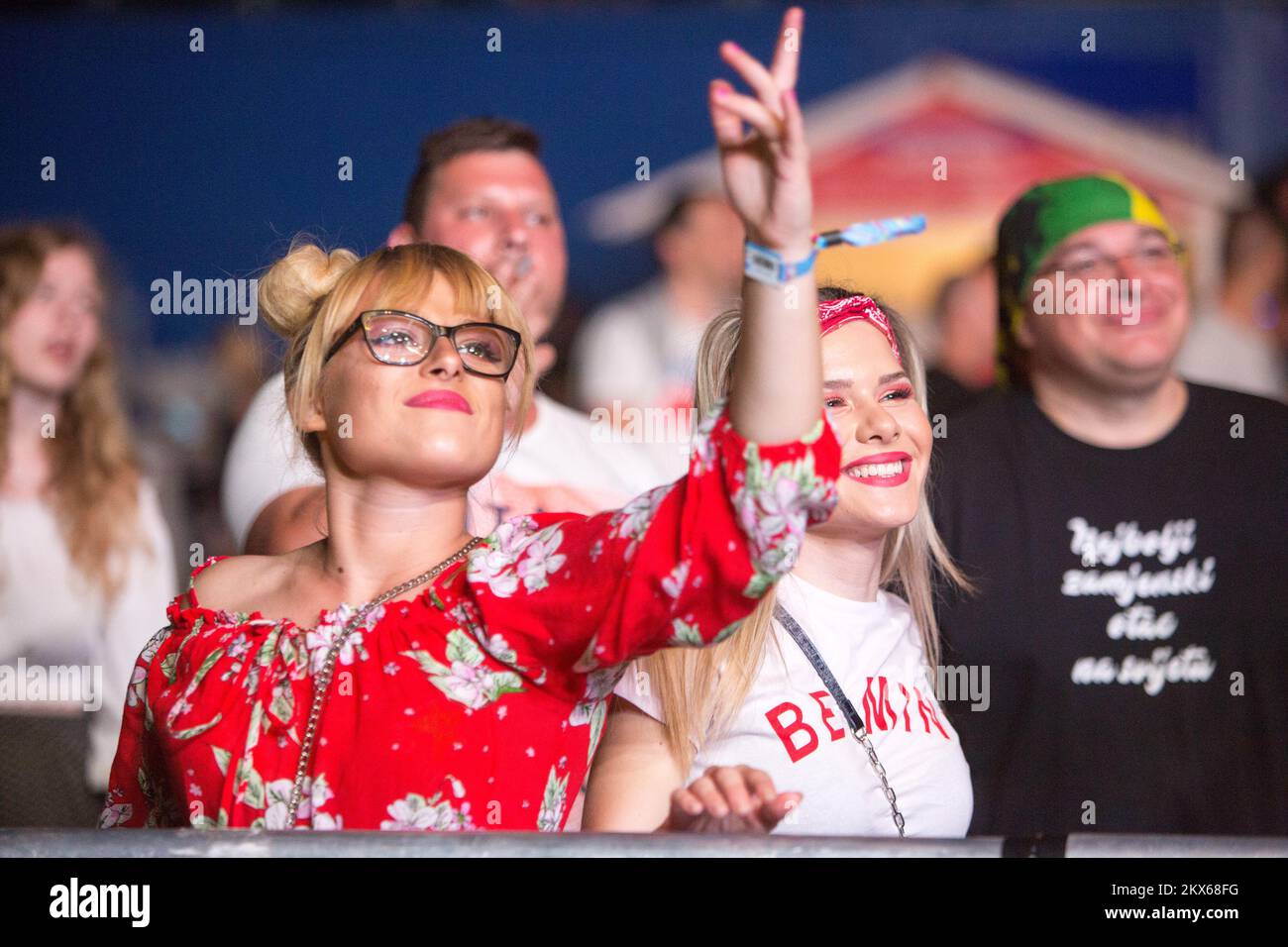 25.05.2018., Umag - German DJ Robin Schulz fired up the audience at the ...