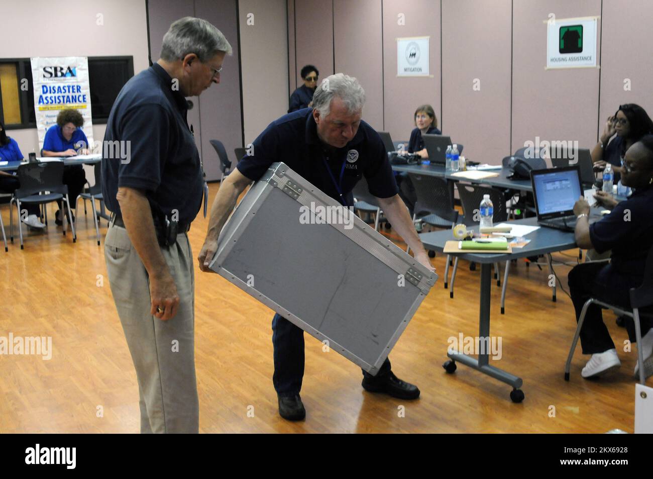 FEMA Safey Officers at Leon DRC. Florida Severe Storms, Flooding ...