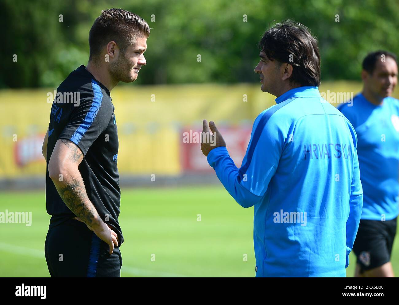 30.05.2018., Rovinj - The morning training of the Croatian football ...