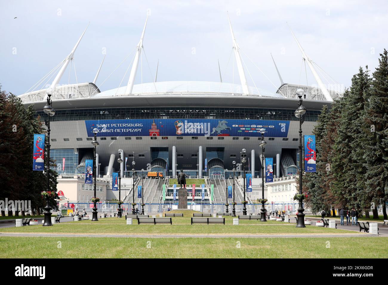 11.06.2018., Sankt Peterburg, Russia - St. Petersburg Arena, also known ...