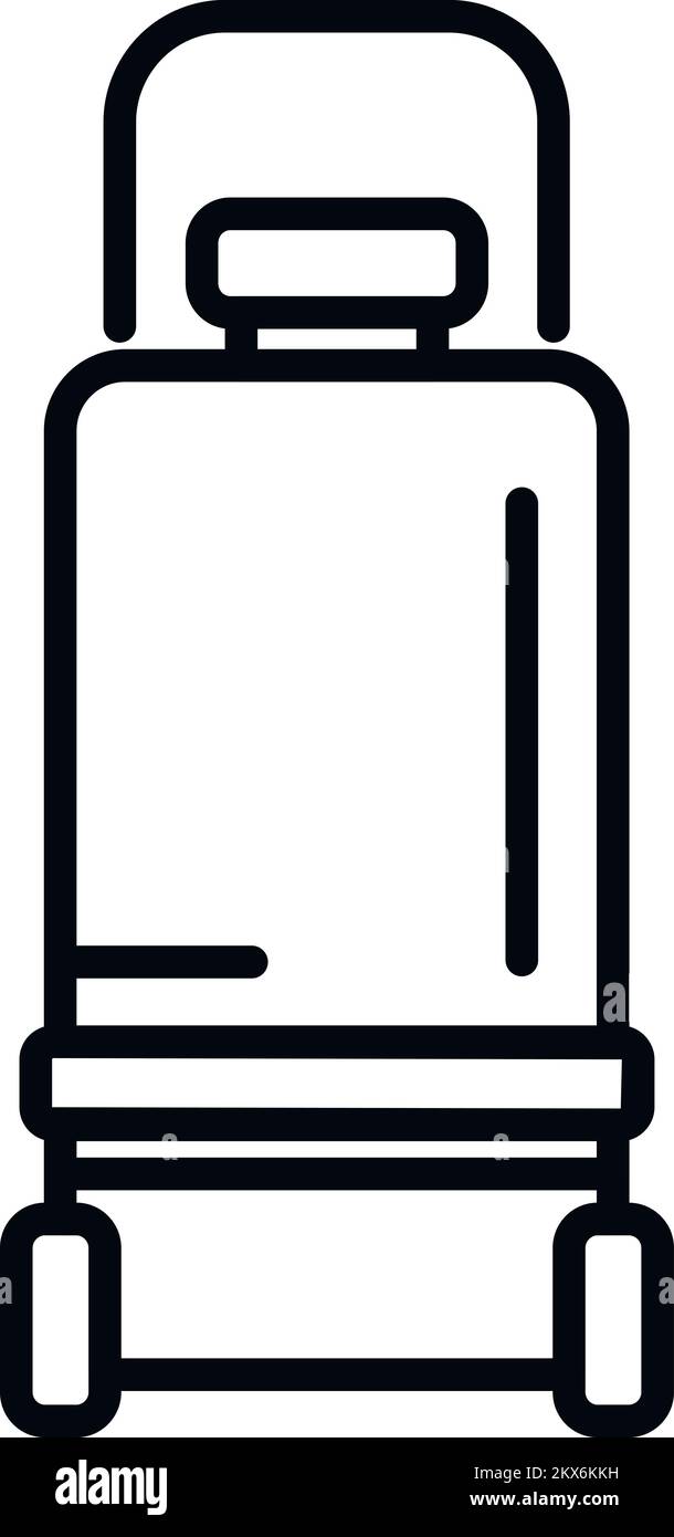 Car compressor icon outline vector. Air machine. Electric motor Stock ...