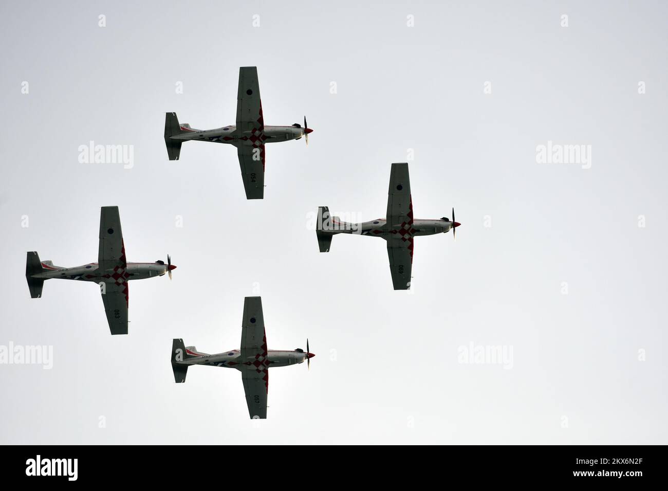 20.06.2018., Zadar - An acrobatic group of Wing of Storm flying over ...