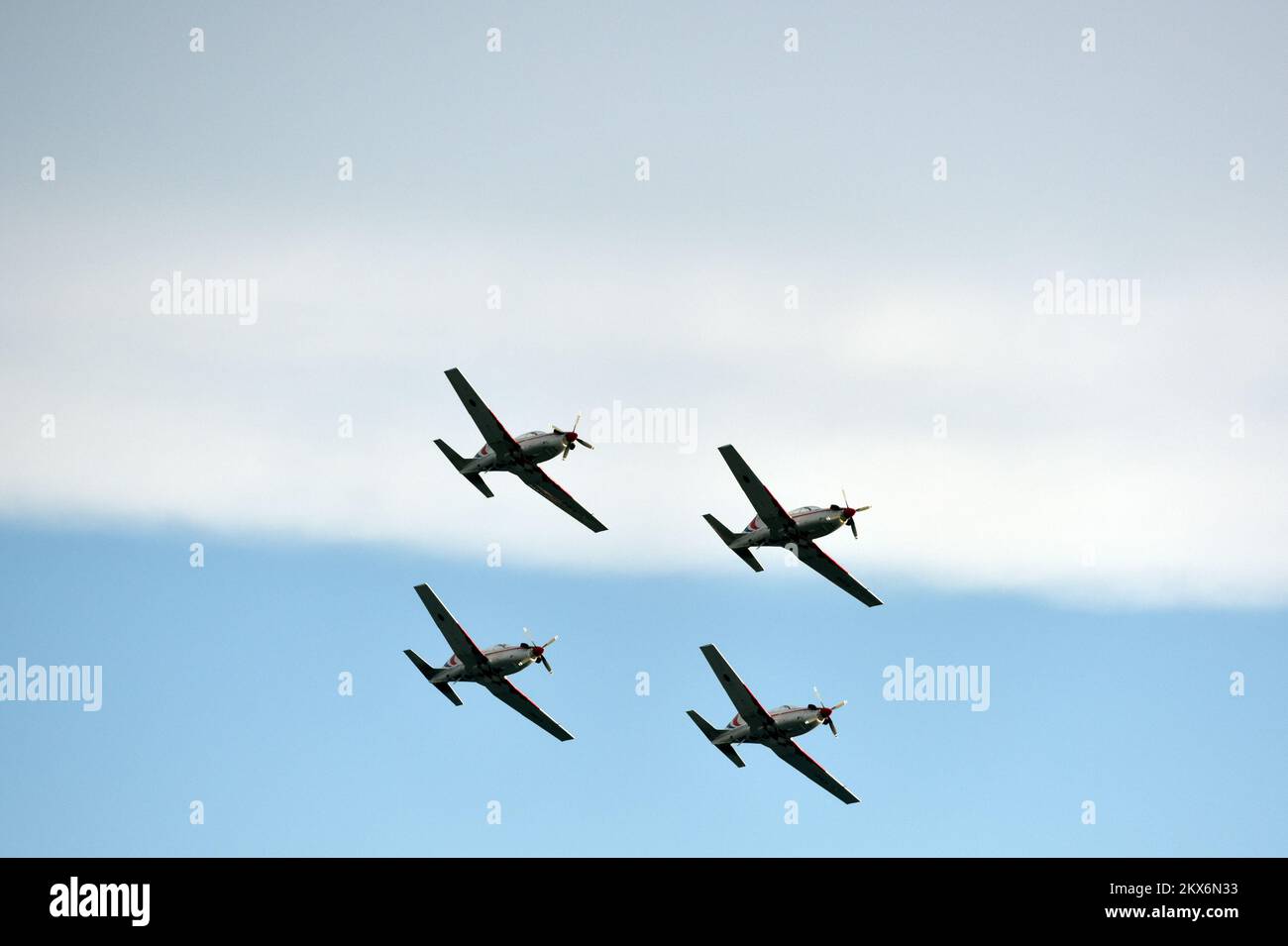 20.06.2018., Zadar - An acrobatic group of Wing of Storm flying over ...