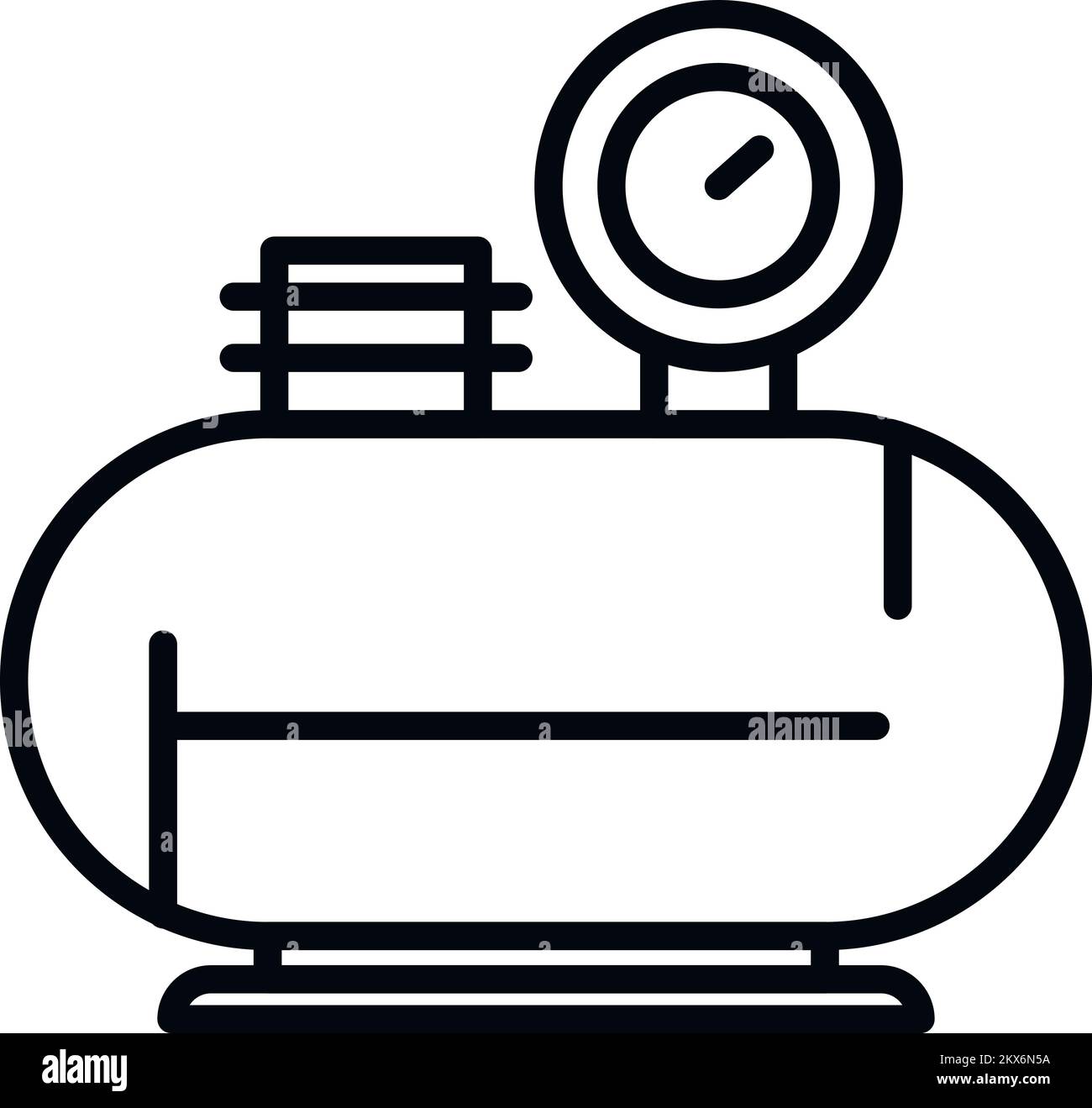 Portable compressor icon outline vector. Air machine. Equipment tool ...