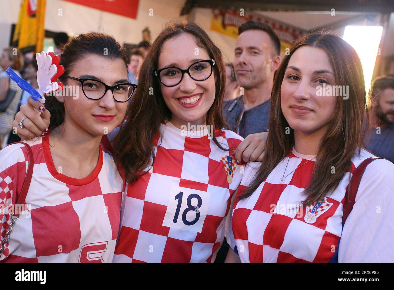 21.06.2018., Croatia, Zagreb - In fan zone Be proud on Ban Josip ...
