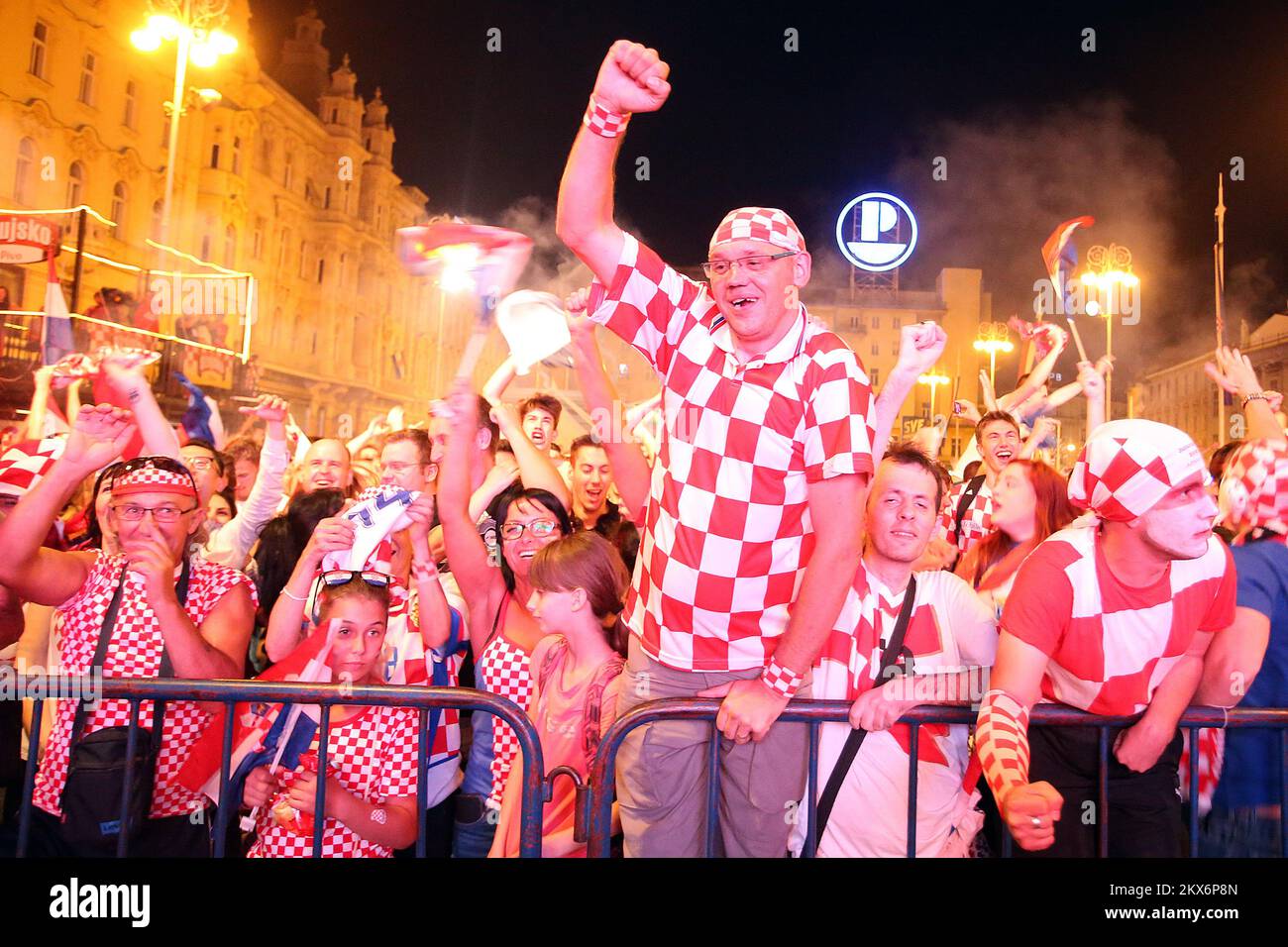 21.06.2018., Croatia, Zagreb - In fan zone Be proud on Ban Josip ...