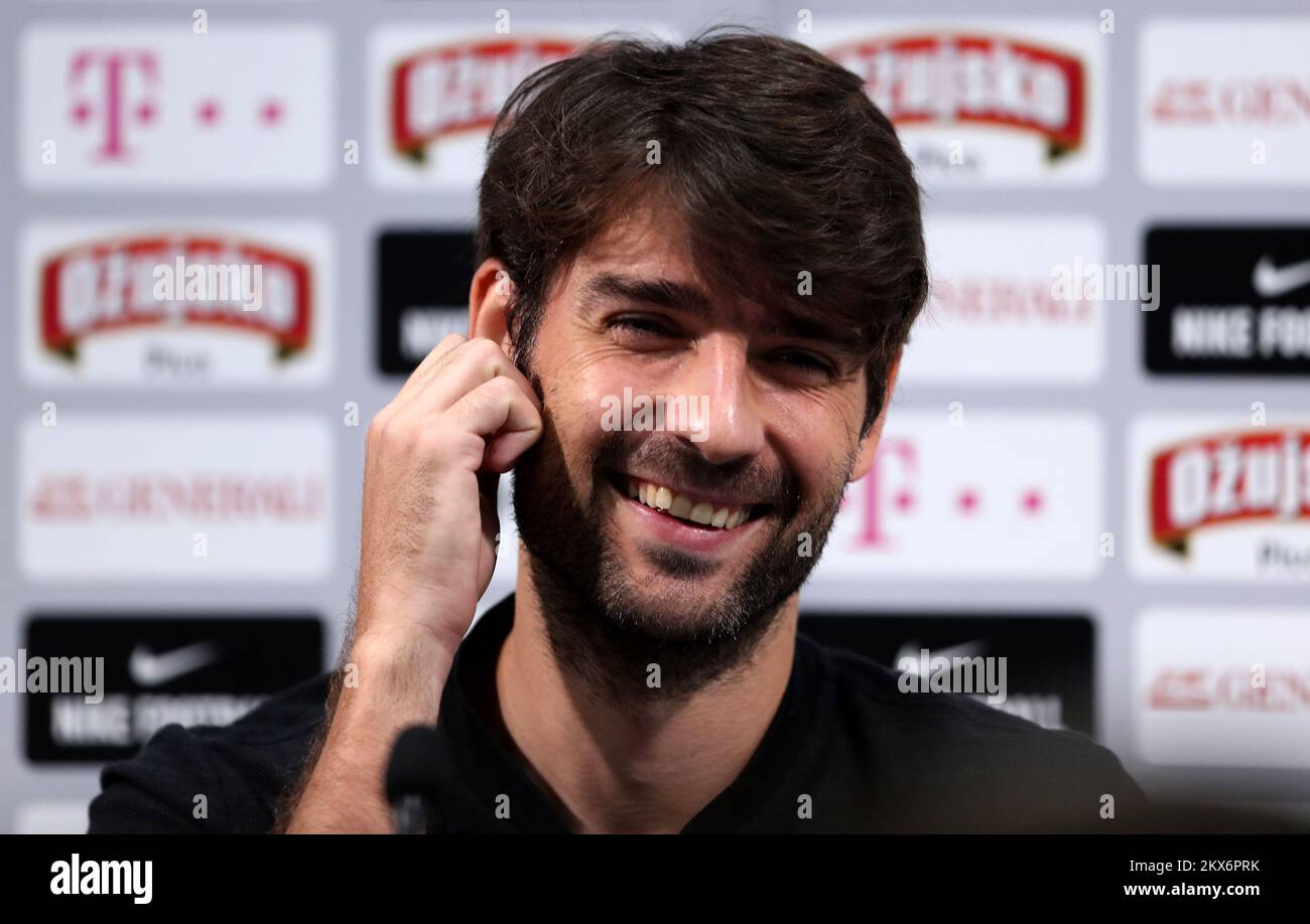 23.06.2018., Roscino, Russia - Croatian players Vedran Corluka and Ivan ...
