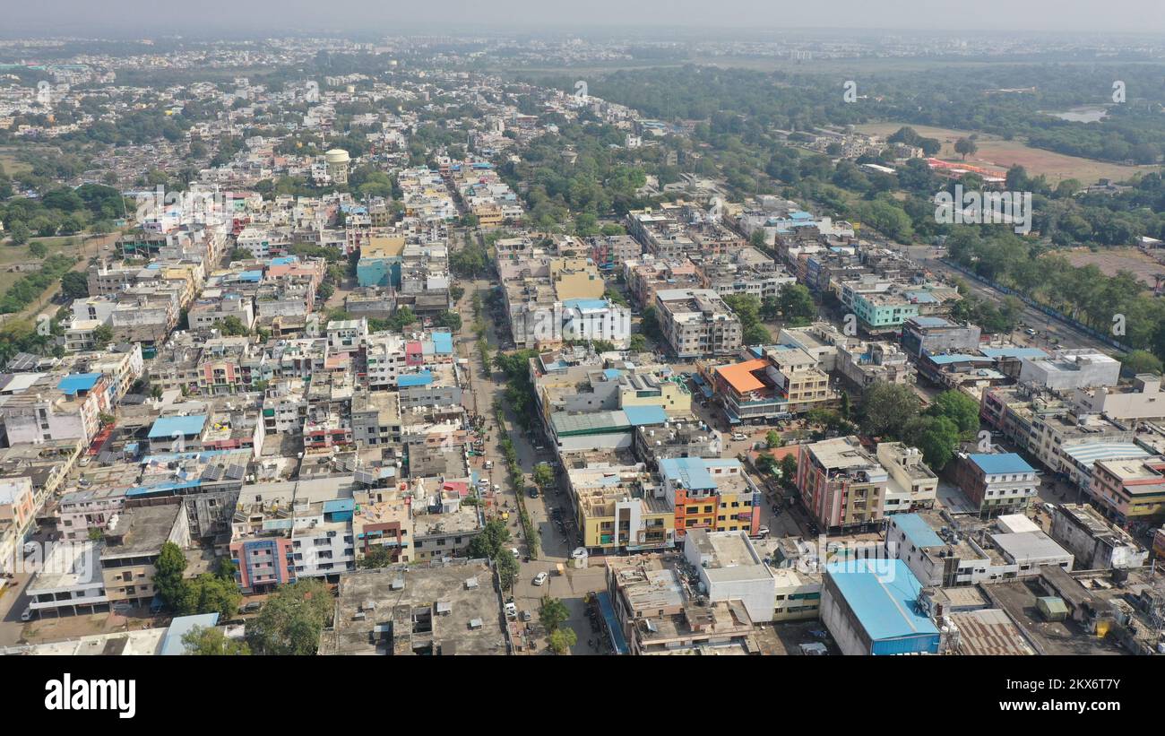 Aerial View urban development at Bhopal, India Stock Photo - Alamy