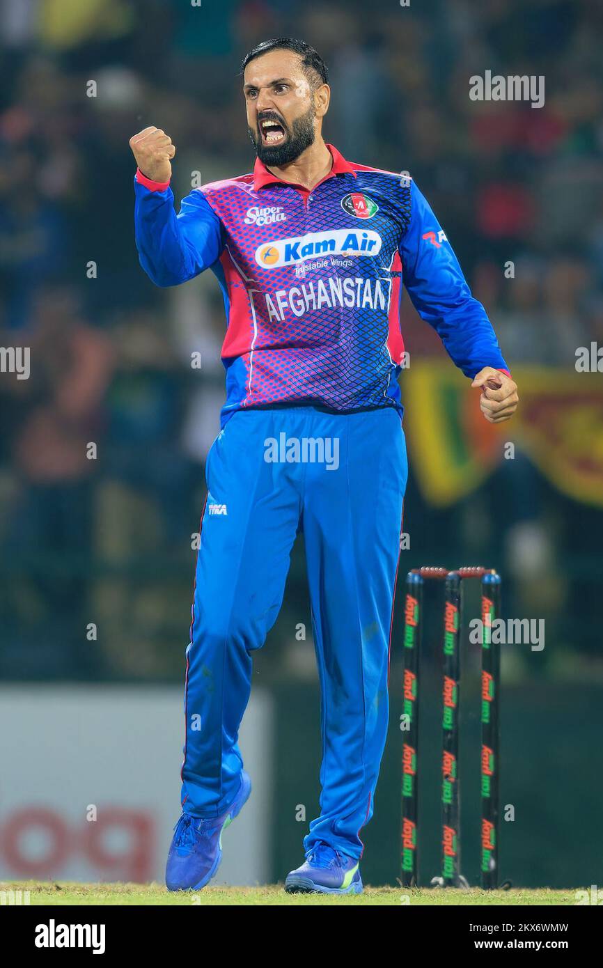 Kandy, Sri Lanka. 30th November 2022. Afghanistan's Mohammad Nabi ...