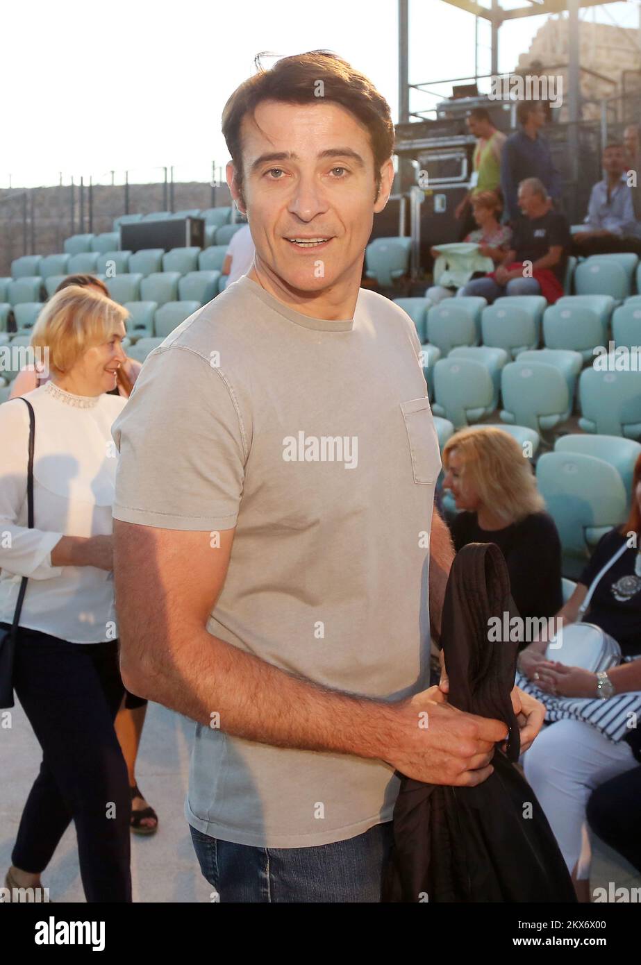 28.06.2018., Sibenik, Croatia - Croatian actor with a Hollywood address Goran Visnjic attended a ...