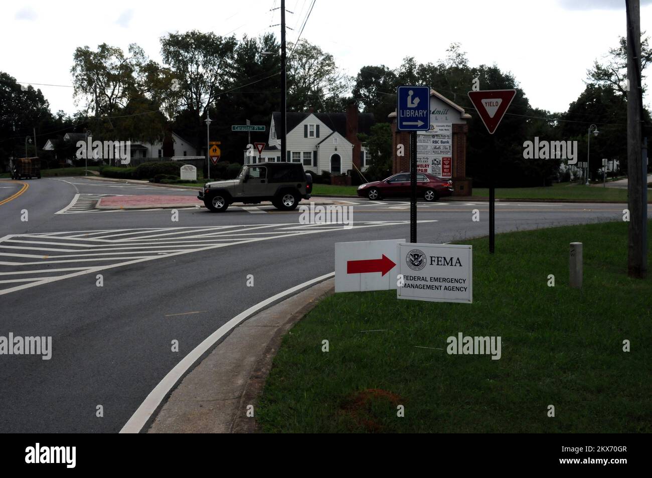 Signs at Cobb County DRC. Georgia Severe Storms and Flooding ...