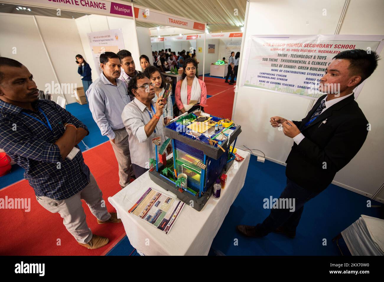 GUWAHATI, INDIA - NOVEMBER 26: Participants showing their science ...