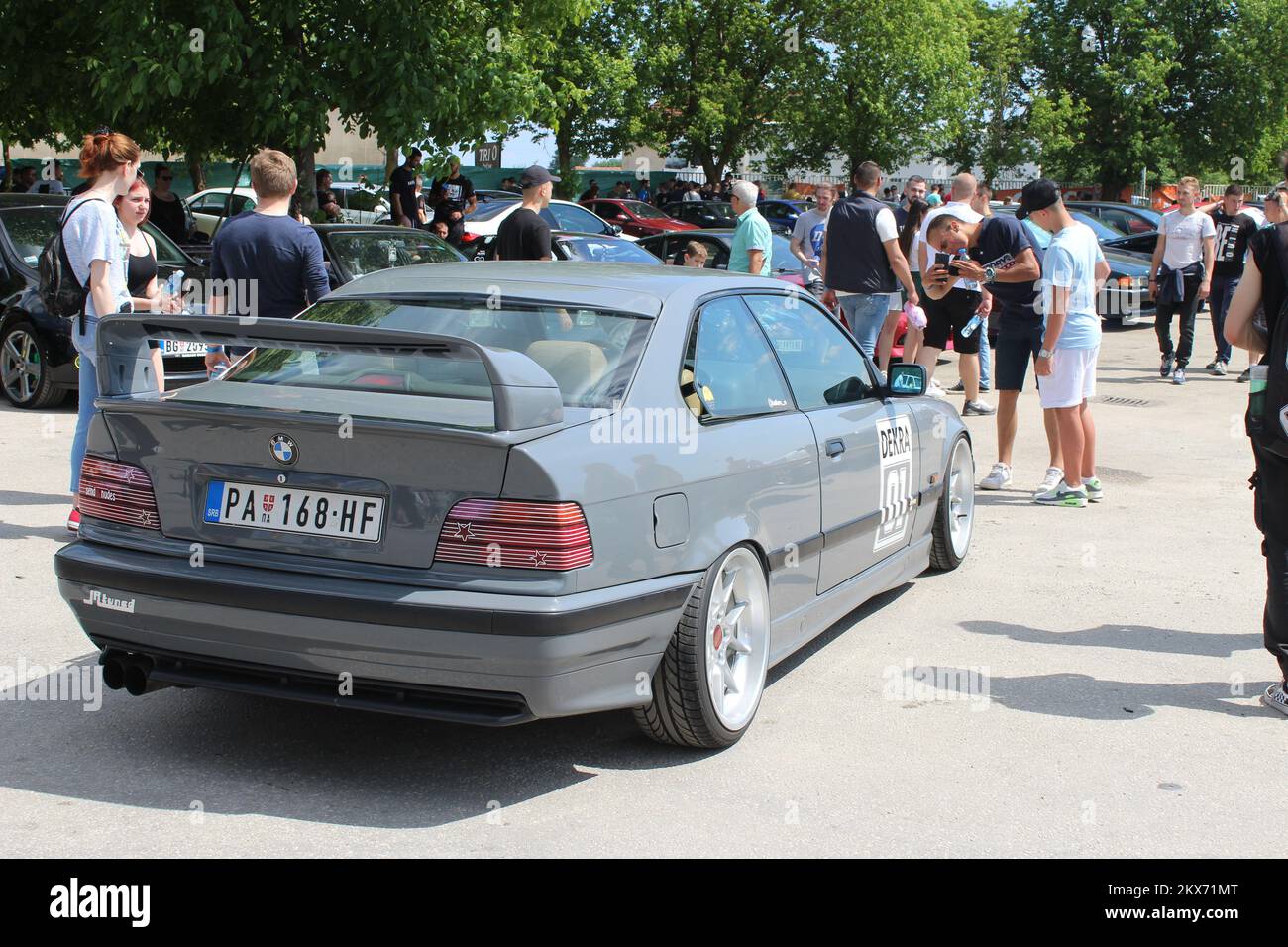 car on a car show with a beutiful paint job and rims Stock Photo - Alamy