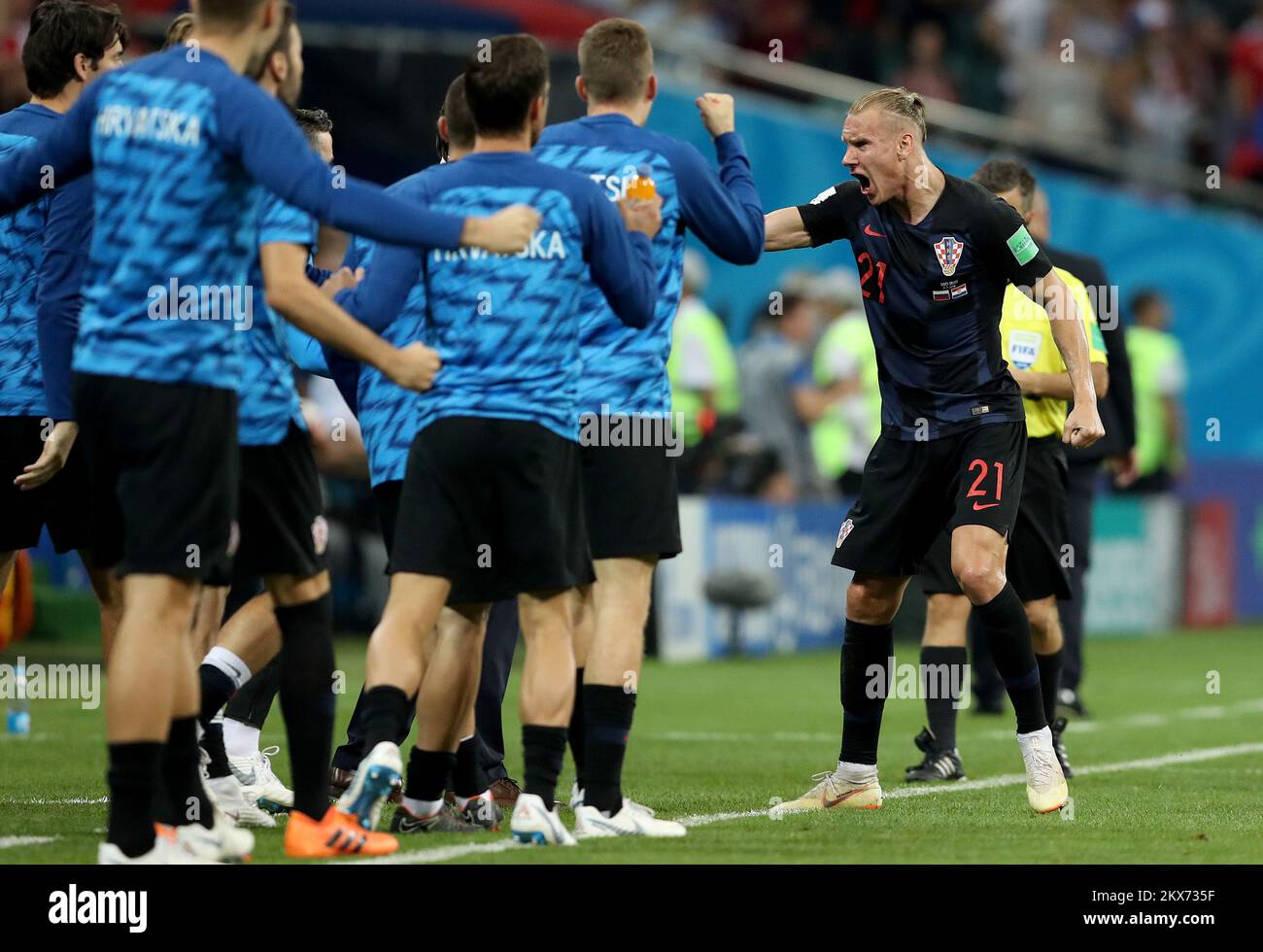 07.07.2018, Fist Stadium, Soci, Russia - 2018 World Cup, quarter-finals ...