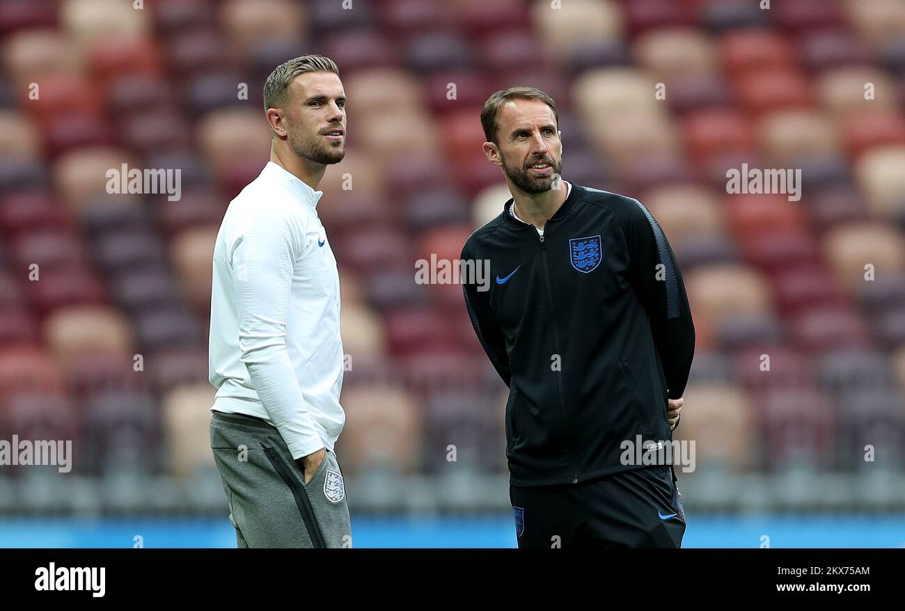 10.07.2018., Moscow, Russia - England Manager Gareth Southgate and ...