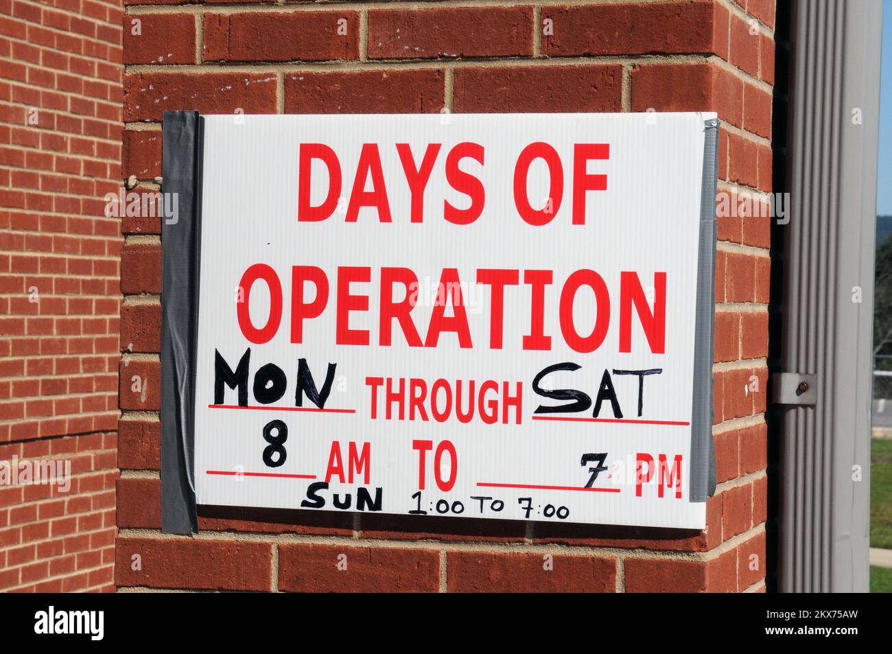 Signs at the Disaster Recovery Center. Georgia Severe Storms and ...