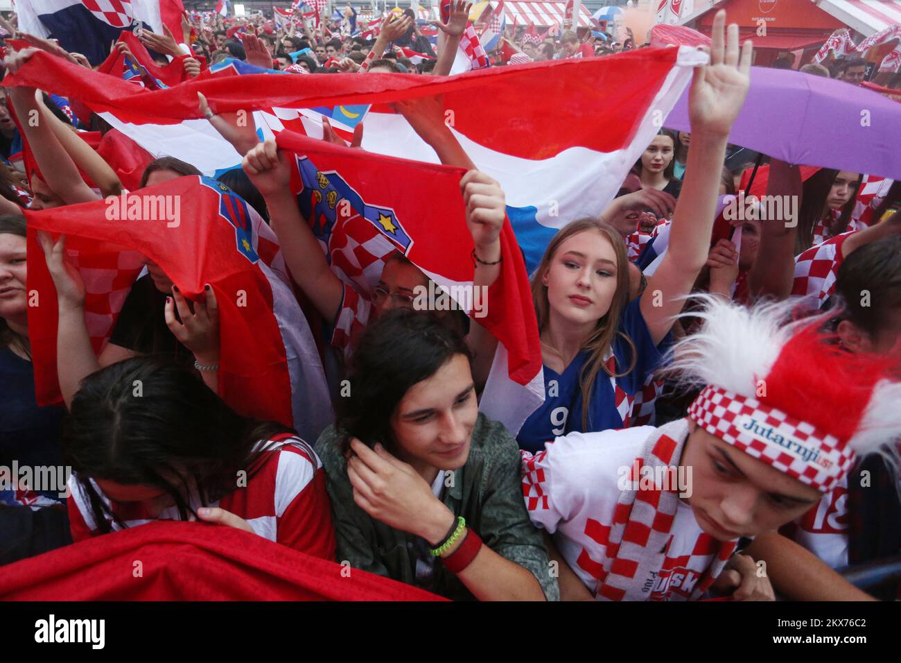 11.07.2018., Croatia, Zagreb - At the fan zone Be proud at Josip ...