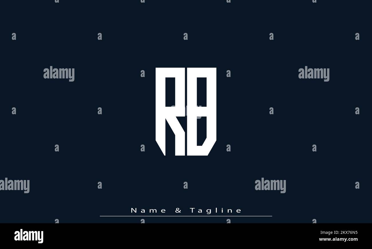 Alphabet letters Initials Monogram logo RB , BR Stock Vector Image ...