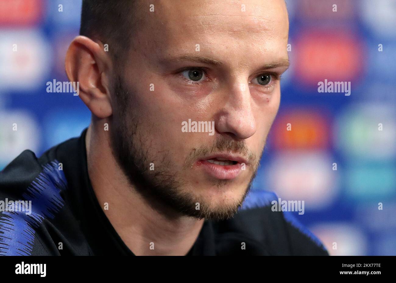 13.07.2018., Moscow, Russia - Croatia's midfielder Ivan Rakitic holds a ...