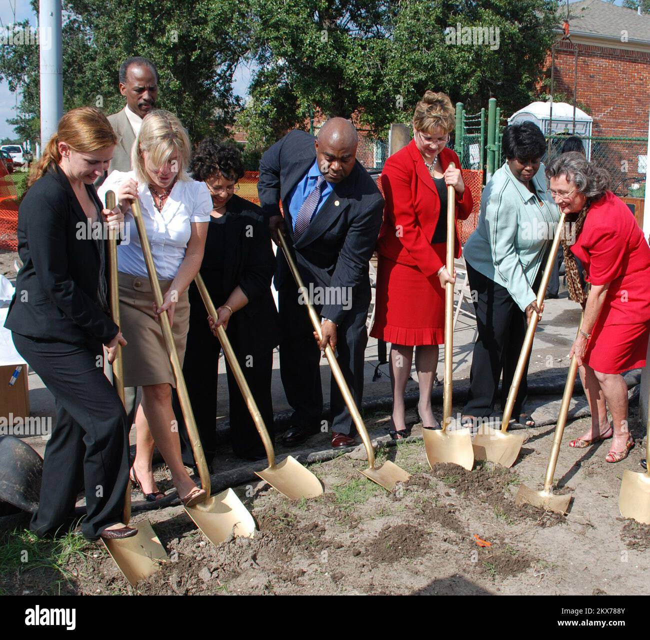 Lamb Sewerage Pump Station Groundbreaking. Louisiana Hurricane Katrina ...