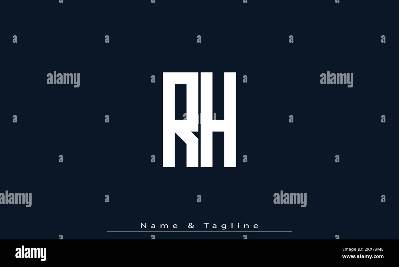 Alphabet letters Initials Monogram logo RH , HR Stock Vector Image ...