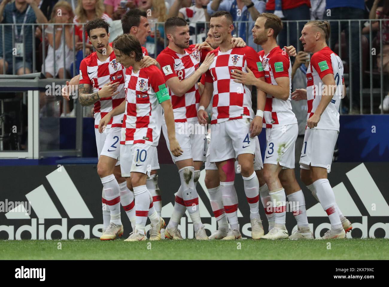 15.07.2018. Moscow, Russia - Football World Cup 2018 , Finals, Croatia ...