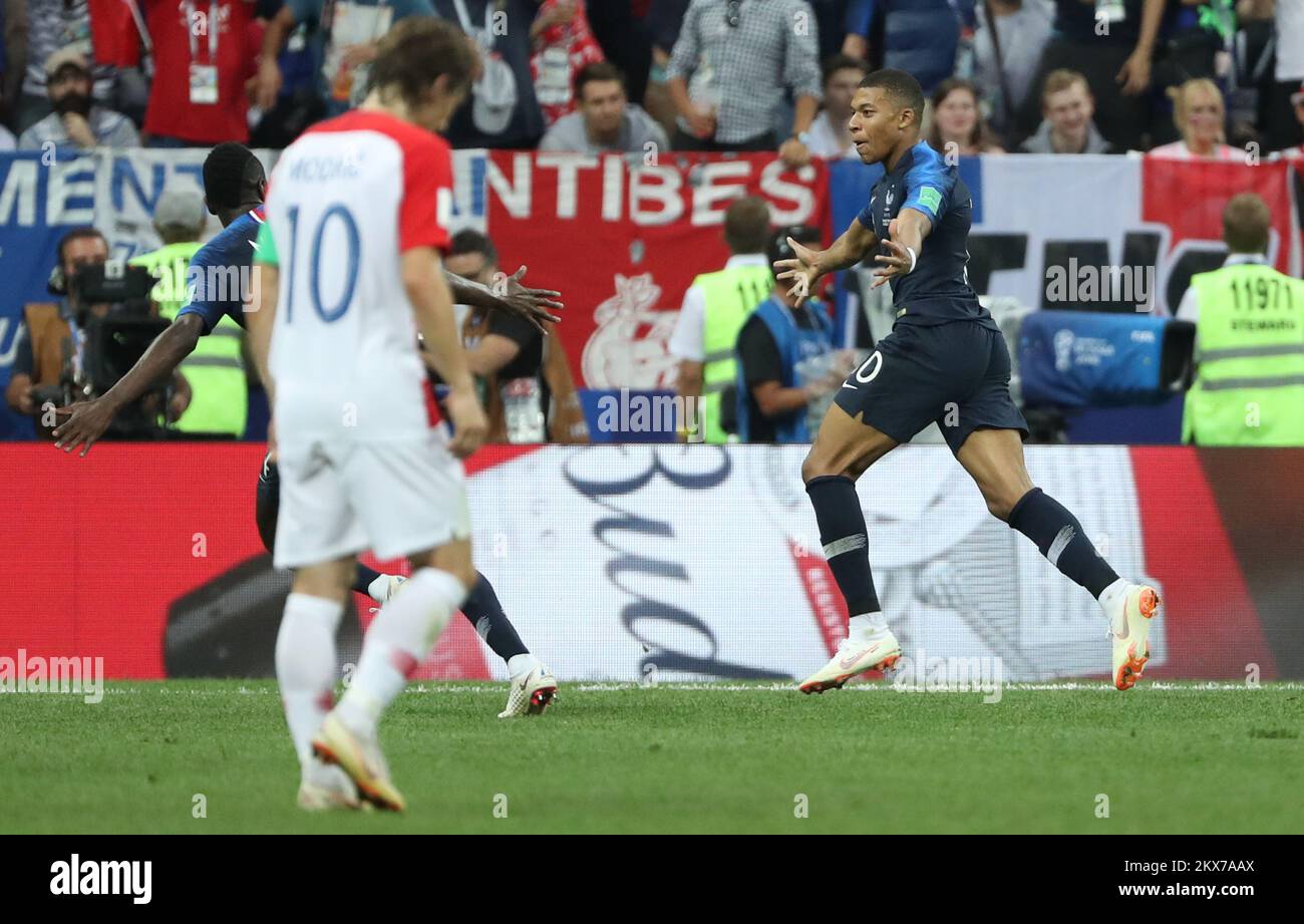 15.07.2018. Moscow, Russia - Football World Cup 2018 , Finals, Croatia ...