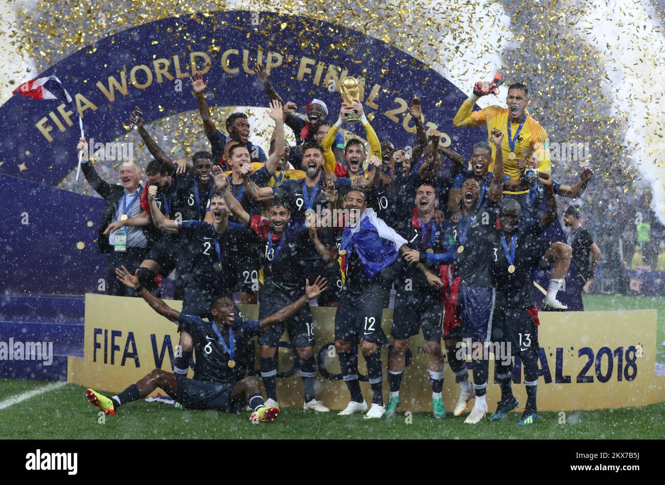 15.07.2018. Moscow, Russia - Football World Cup 2018 , Finals, Croatia ...