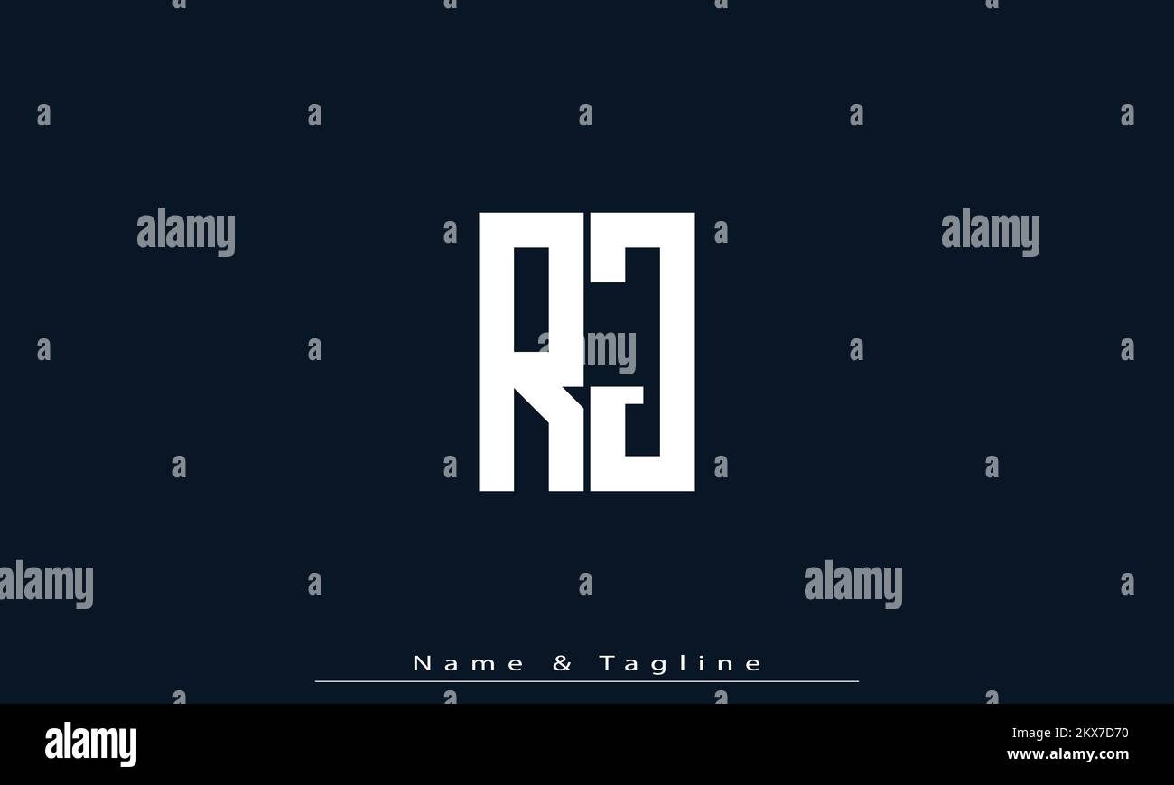 Alphabet letters Initials Monogram logo RJ , JR Stock Vector Image ...