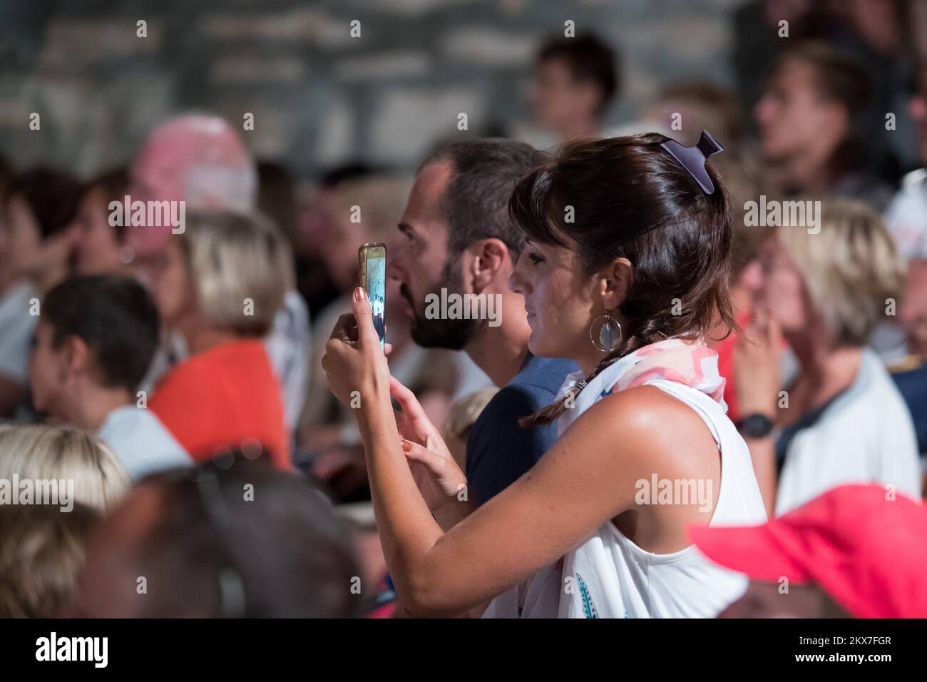 19.07.2018., Croatia, Korcula - Moreska is a traditional sword dance ...