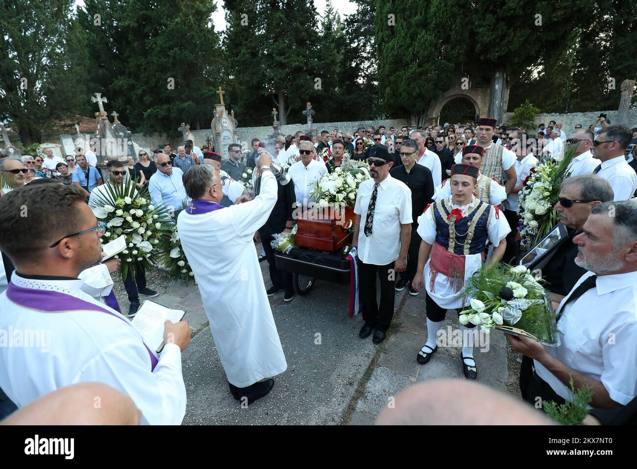 01.08.2018., Vela Luka, Croatia - Family, friends, associates and fans ...