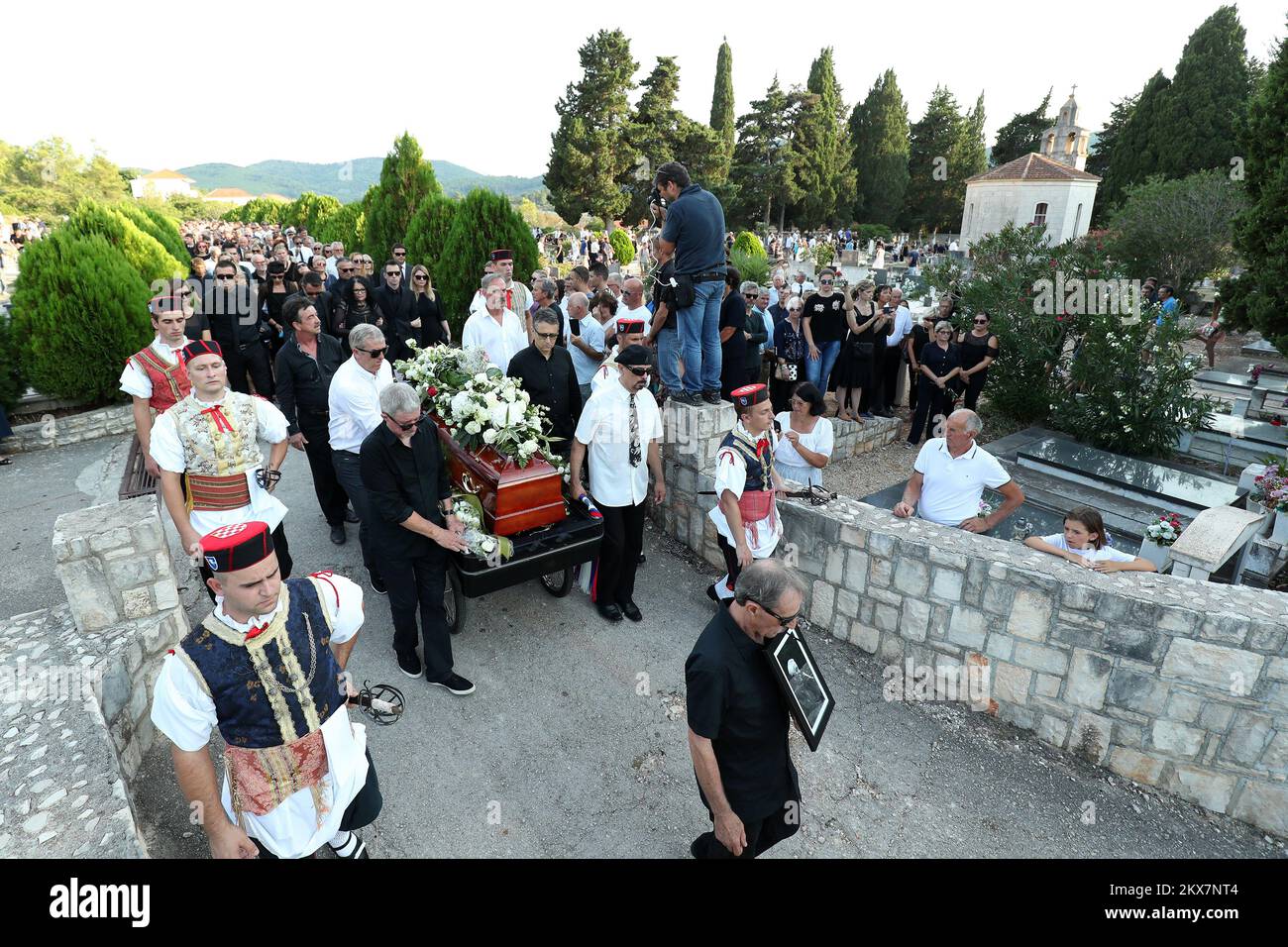 01.08.2018., Vela Luka, Croatia - Family, friends, associates and fans ...