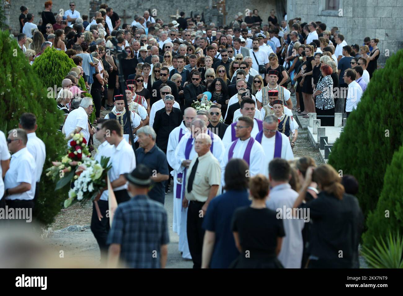 01.08.2018., Vela Luka, Croatia - Family, friends, associates and fans ...
