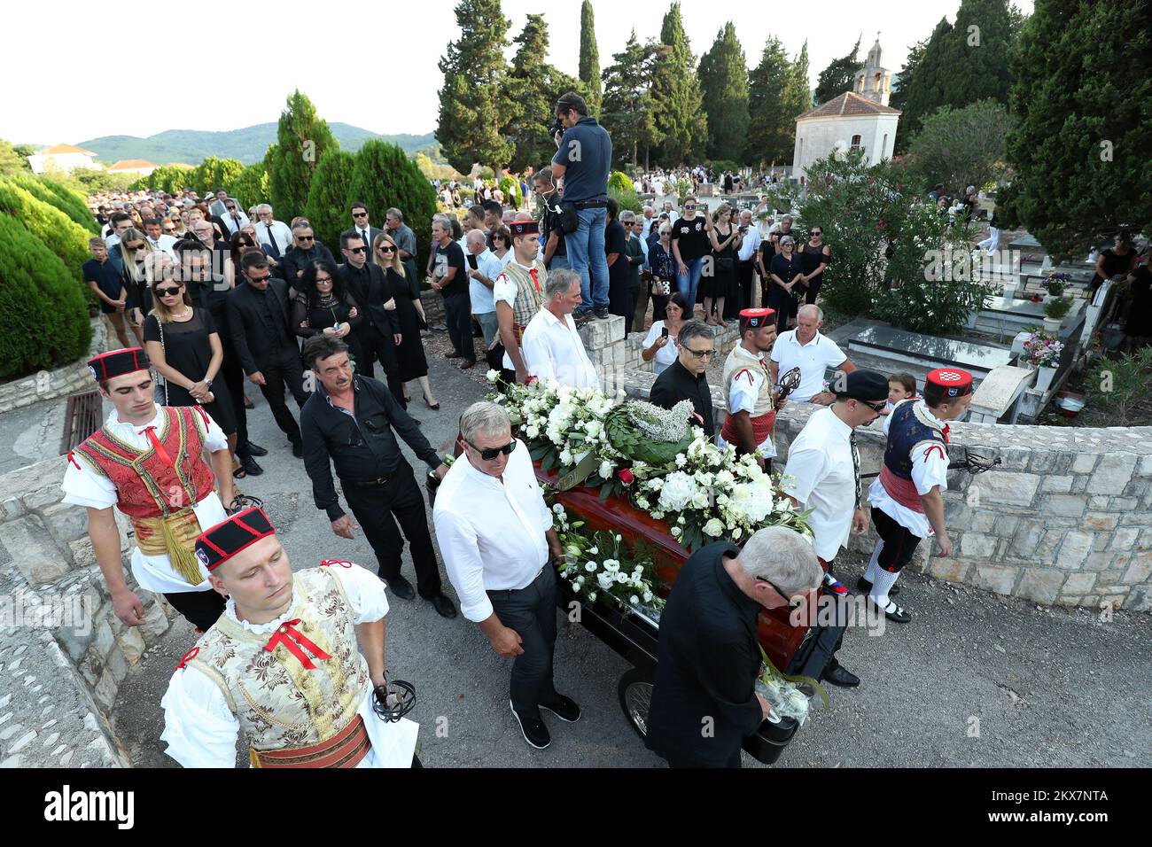 01.08.2018., Vela Luka, Croatia - Family, friends, associates and fans ...