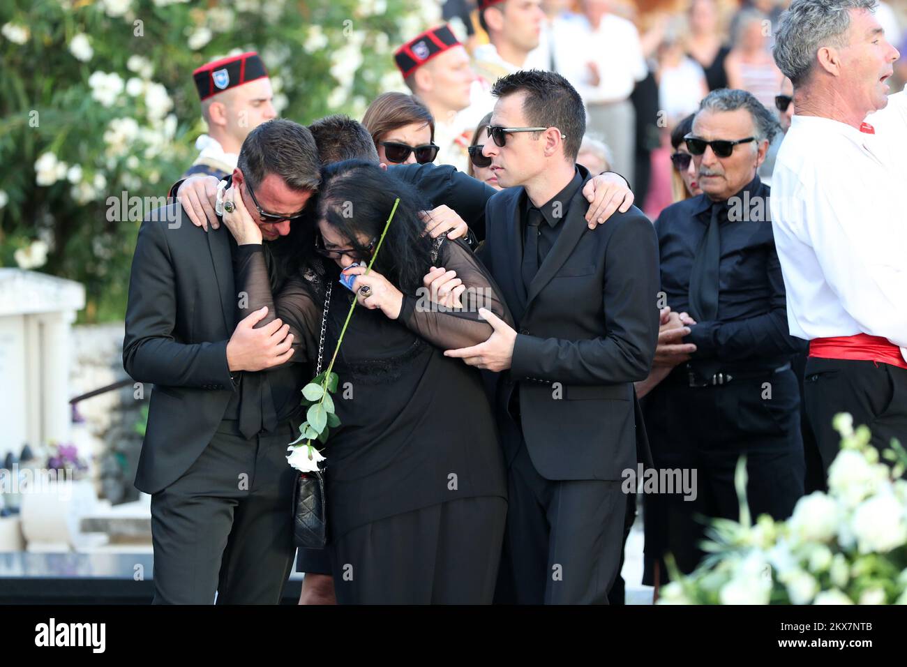 01.08.2018., Vela Luka, Croatia - Family, friends, associates and fans ...