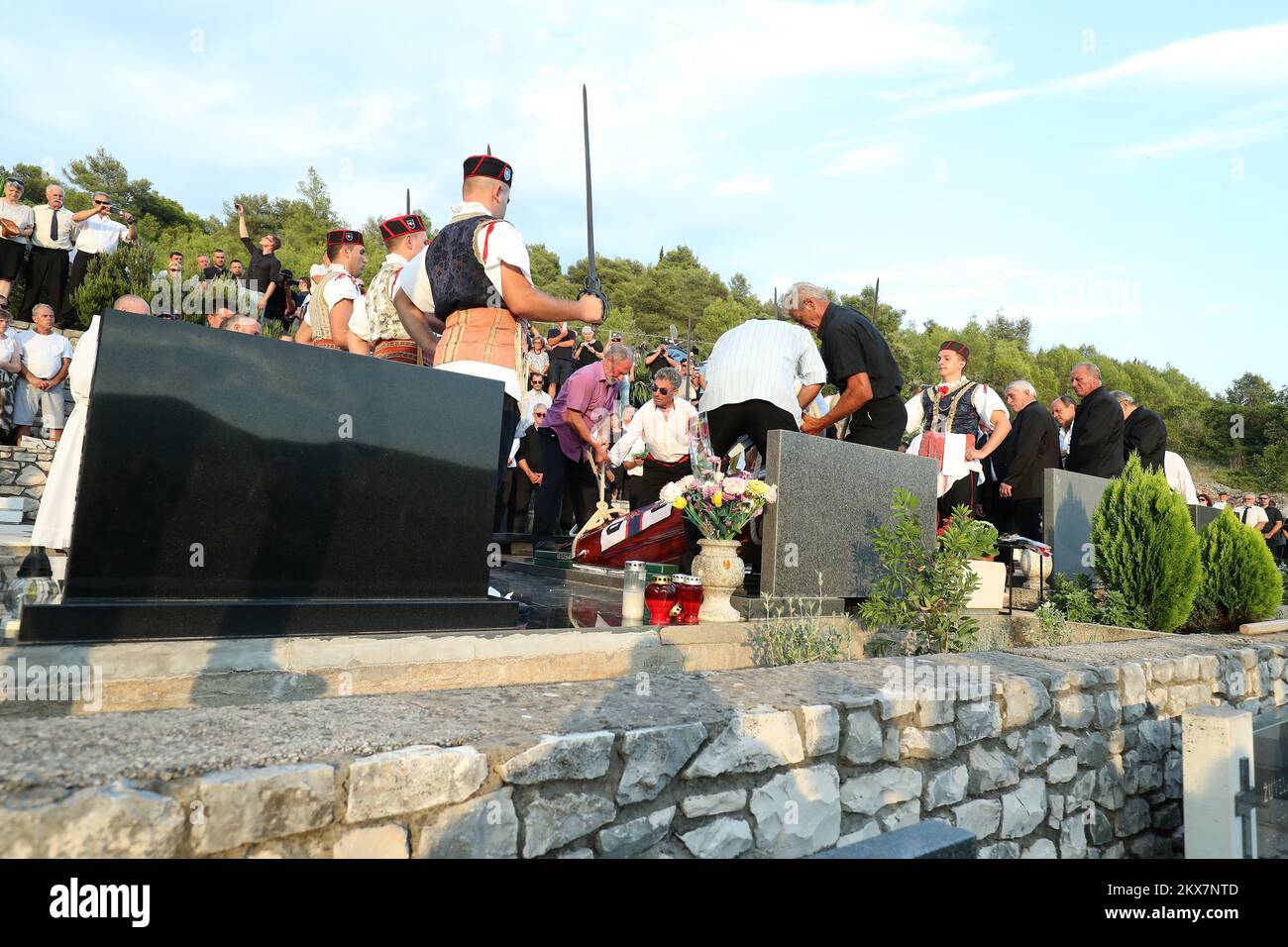 01.08.2018., Vela Luka, Croatia - Family, friends, associates and fans ...