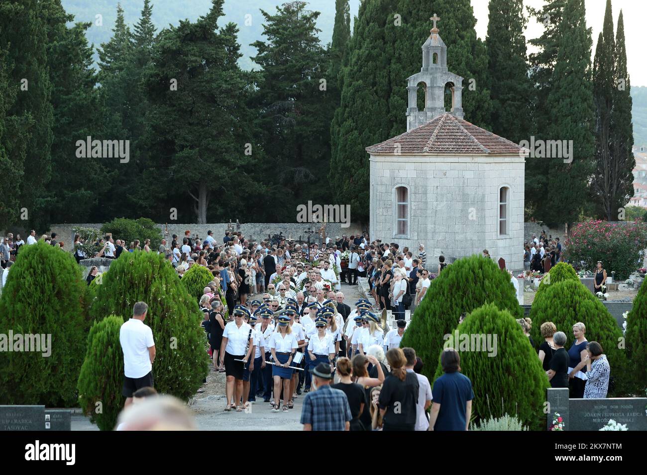 01.08.2018., Vela Luka, Croatia - Family, friends, associates and fans ...