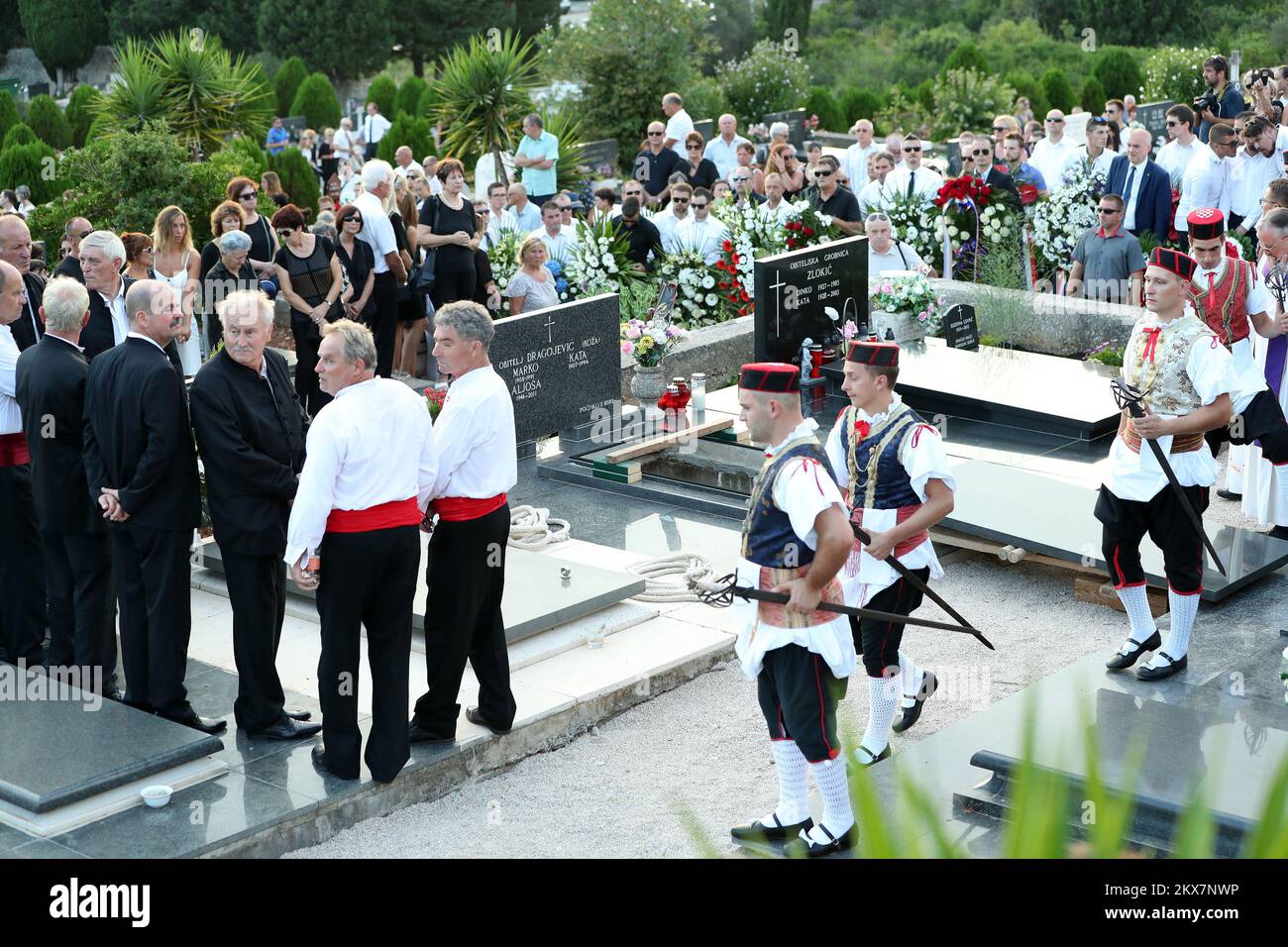 01.08.2018., Vela Luka, Croatia - Family, friends, associates and fans ...