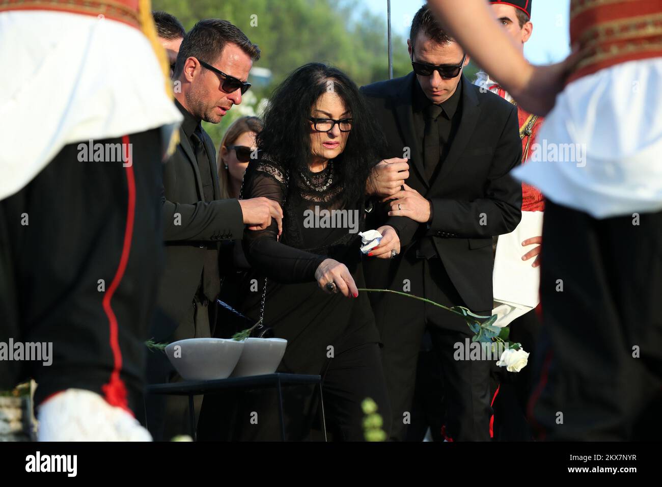 01.08.2018., Vela Luka, Croatia - Family, friends, associates and fans ...