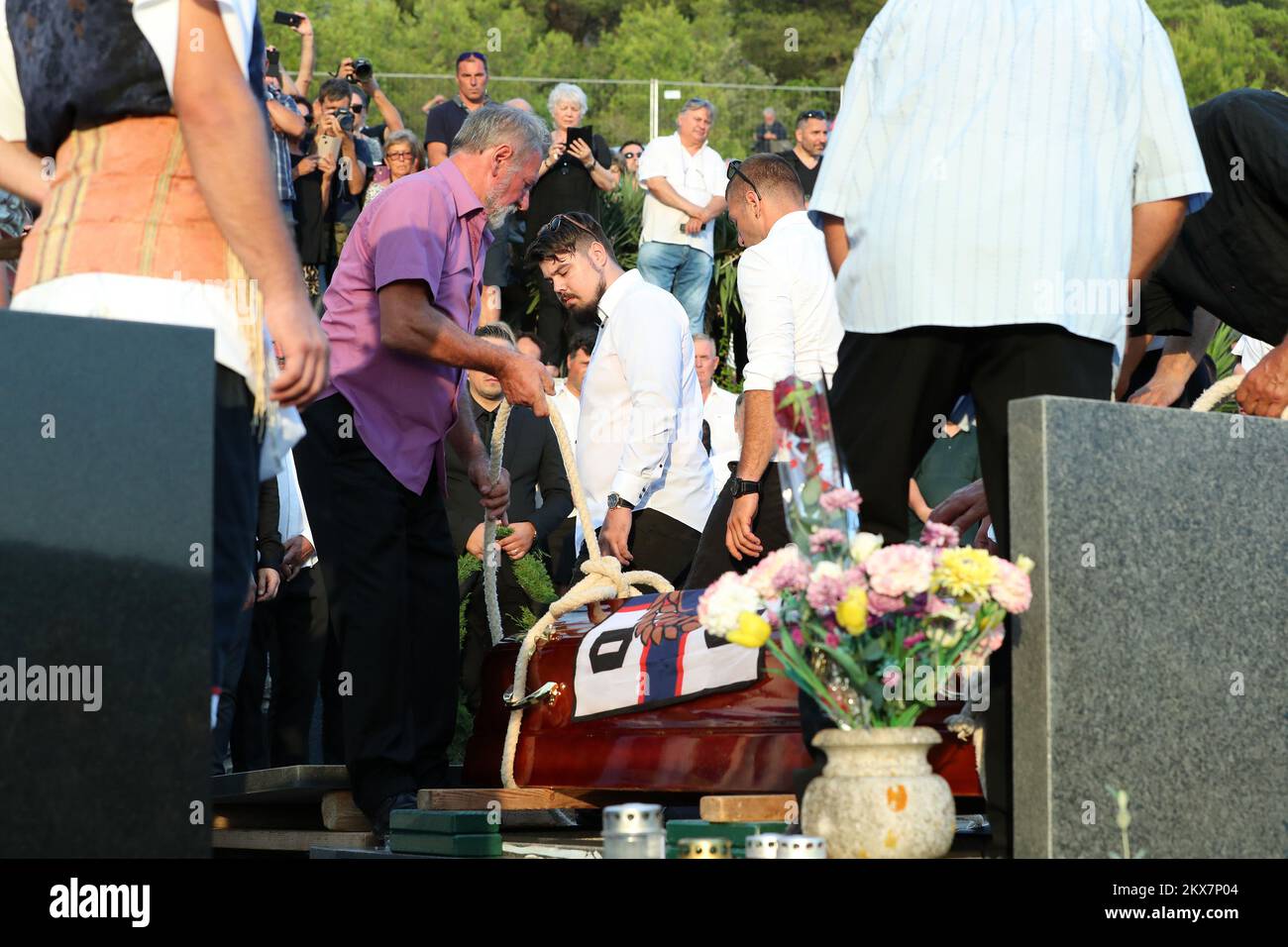 01.08.2018., Vela Luka, Croatia - Family, friends, associates and fans ...